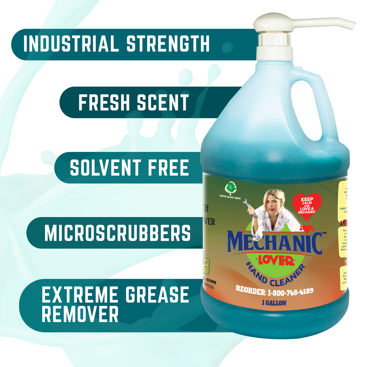 Mechanic Lover Natural Premium Hand Cleaner 1 gallon with pump – Top ...